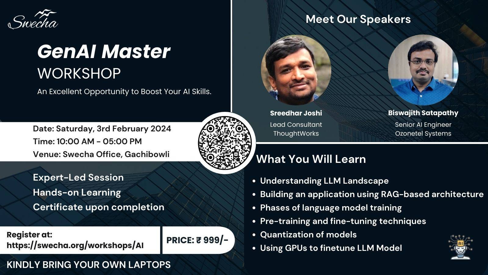 GenAI Master (Hands-On) Workshop 2024 | Swecha